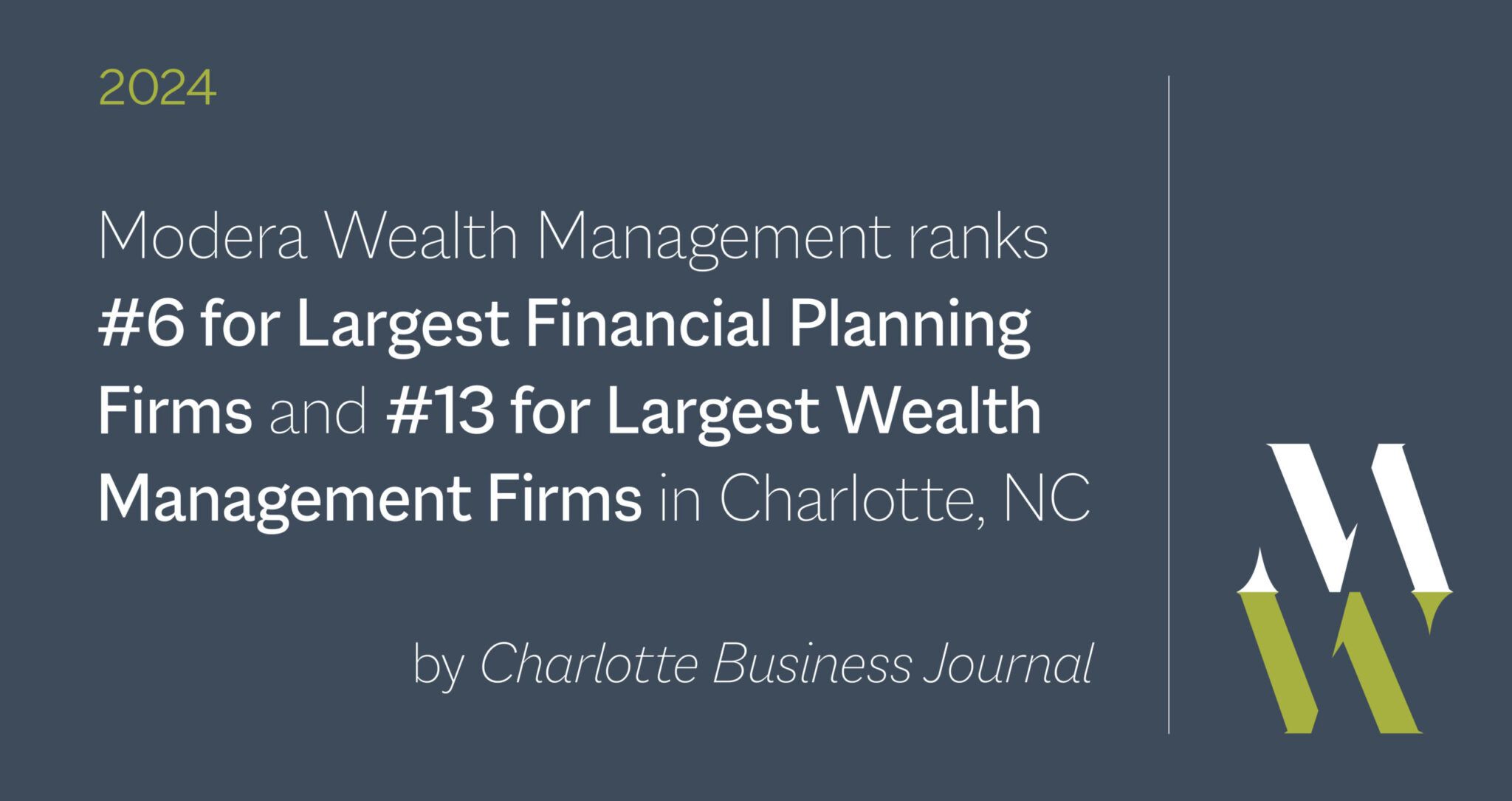 Modera Wealth Ranked in 2024 Financial Planning and Wealth Management ...
