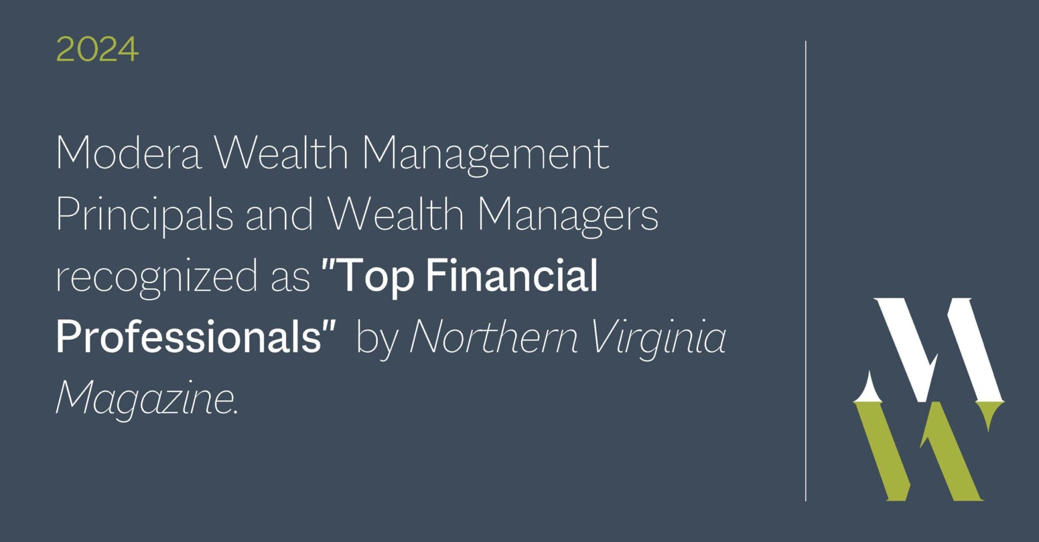 Modera Wealth Management recognized in Northern Virginia Magazine's ...